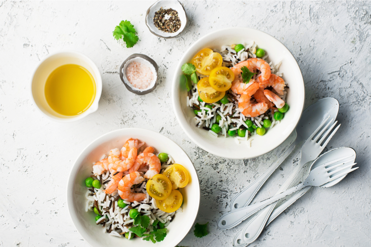 Vilde Ris og Basmati Ris med Rejer | Arono.dk