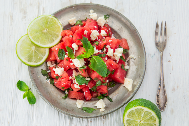 Vannmelon myntsalat | Arono.no