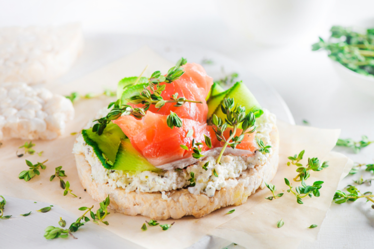 Ris kjeks med laks | Arono.no