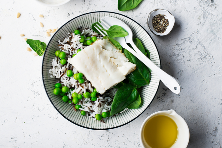 Torskfilé med basmatiris | Arono.se